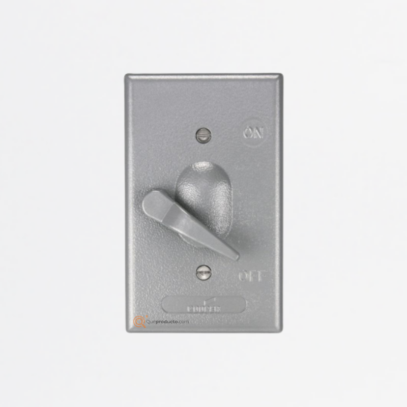 Cubierta Metálica con Interruptor Sencillo S983-SP. INTERRUPTORES Y TOMAS. . Distribuidores ...